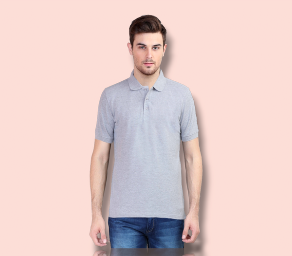 BASIC GREY POLO SHIRT – SHOPME360