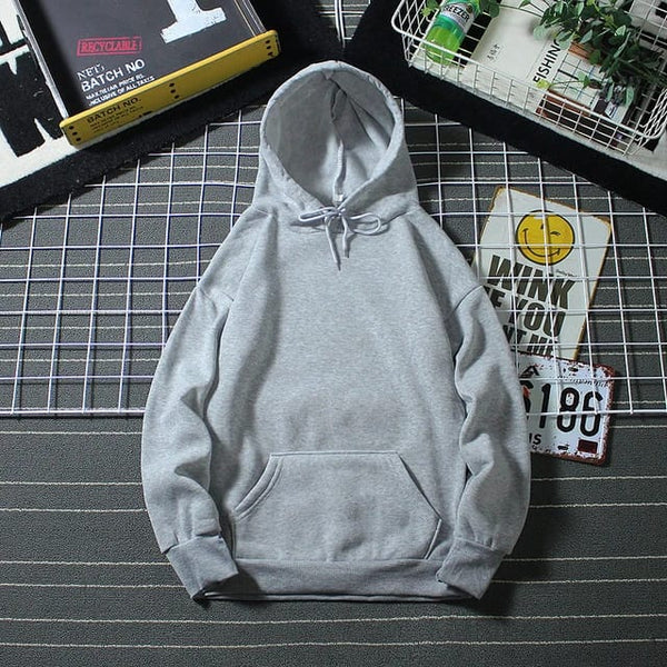 PLAIN GREY HOODIE – SHOPME360